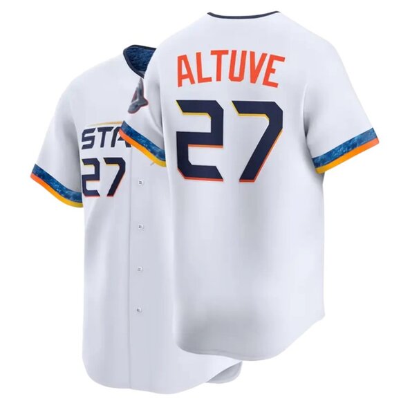 Unbranded | Shirts | Houston Astros Jose Altuve 27 Mlb Retro Baseball ...